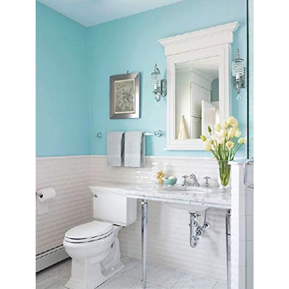 Teal Contact Paper Teal Wallpaper Peel and Stick Wallpaper Solid Color Wall Paper Covered Self Adhesive Wallpaper Removable Teal Shelf Liner Drawer Liner Vinyl Film 17.7"x78.7"