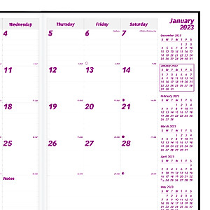 Brownline 2023 Essential Monthly Planner, 14 Months, December 2022 to January 2024, Stitched Binding, 10.75" x 8.5", Black (CB450.BLK-23)