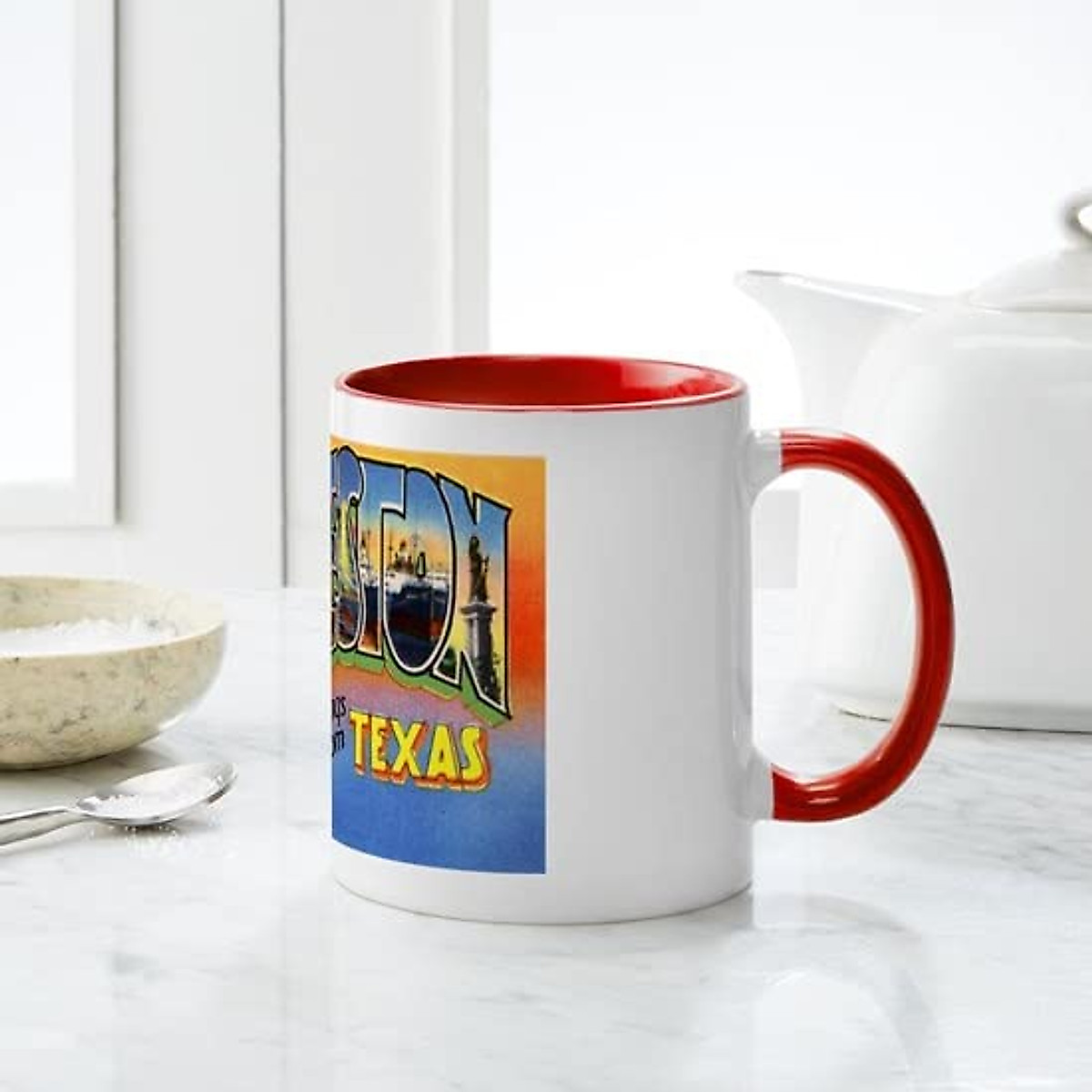 CafePress Galveston Texas Greetings Mug Ceramic Coffee Mug, Tea Cup 11 oz