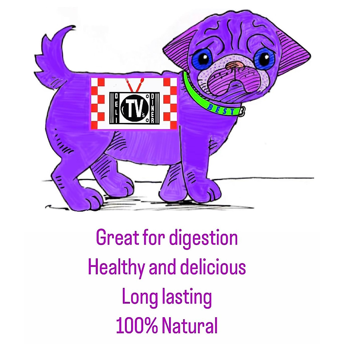 TV's Deli & Diner Best's Dog Chews Sweet Potato Chews for Dogs