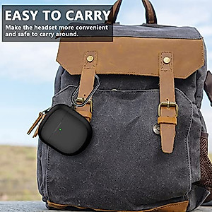 Case for Bose QuietComfort Earbuds II (2022),Bose Quietcomfort Earbuds ii Silicone Case Cover Cleaner Kit and Keychain Accessories(Black)