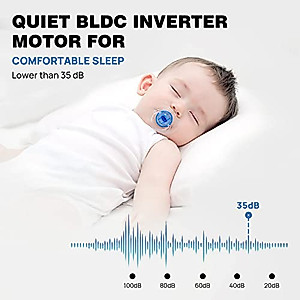 POLYECO Modern Ceiling Fans with Light, 6-Speed LED Ceiling Fan with Reversible DC Motor, Remote Control & Timing Function for Living Room Dining Room Bedroom(Matte Silver)