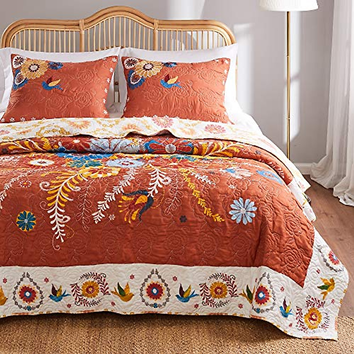 Barefoot Bungalow Topanga Quilt Set, 3-Piece Full/Queen, Multi