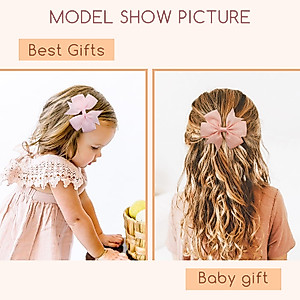 40PCS 3 Inch Hair Bows for Girls Grosgrain Ribbon Toddler Accessories with Alligator Clip Bow Baby Kids Teens