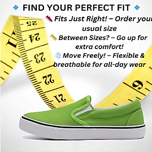 Low-Top Slip Ons Women's Fashion Sneakers Casual Canvas Sneakers for Women Comfortable Flats Breathable Padded Insole Slip on Sneakers Women Low Slip on Shoes (Light Green, Numeric_9)