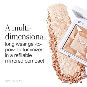 RMS Beauty ReDimension Hydra Dew Luminizer - Highlighter Makeup, Talc Free Powder & Gel Cream Highlighter, Body Shimmer Face Highlighters & Luminizers