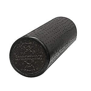 CanDo 30-2291-72 Black Composite Roller, Half Round, 6" Diameter x 12" Length