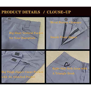 Yameekamulga Tactical Workout Shorts for Men Summer Military BDU Combat Army Casual Hiking Training Travel Hunting