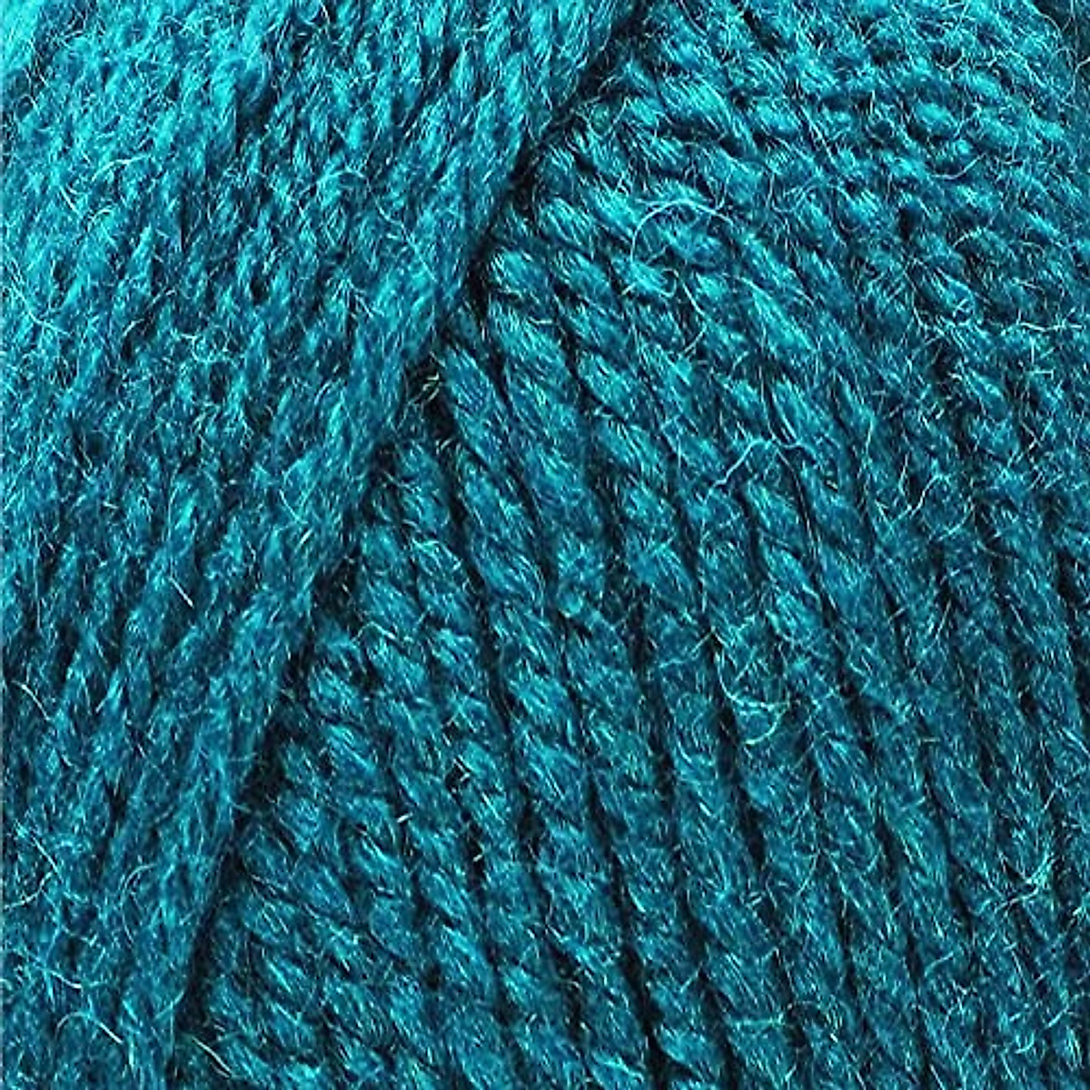 Plymouth Yarn for Knitting Encore Worsted Teal Topaz 0157, 5-Skeins (Same Dyelot, Total: 500 gr, 1000 yds), Medium Weight #4, 75% Acrylic/25% Wool Blend, Bundle with Artsiga Crafts Project Bag