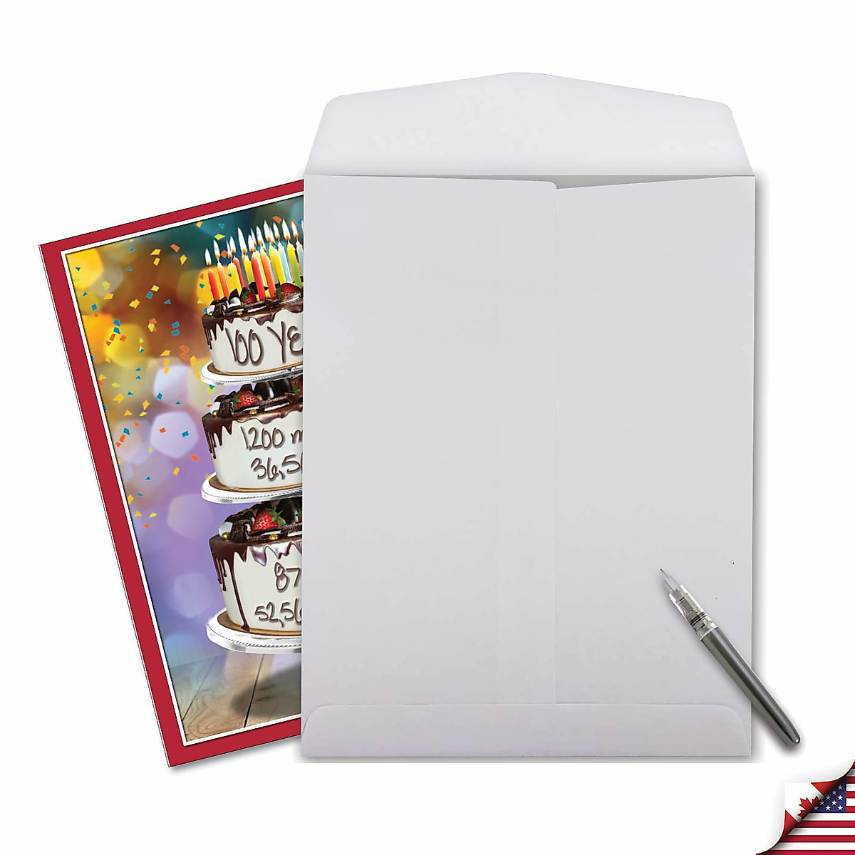 NobleWorks - Humorous Milestone Birthday Greeting Card Greeting Card (8.5 x 11 Inch) - Time Count Milestones 100 J9097MBG