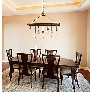 Westinghouse Lighting 6351400 Chandelier, Barnwood & Copper