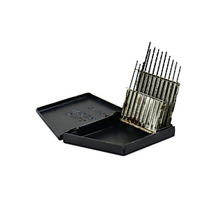 Shars 20 Pc HSS Heavy Duty Black & Gold Finish Jobber Drill Set, 61- #80 135° 404-2933 !}