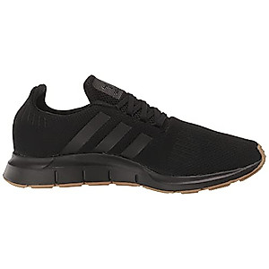 adidas Men's Swift Run legacy Shoe, Black/Black/Gum(2018), 8.5
