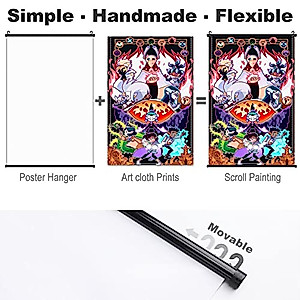 Scroll Art Owl Canvas Art House Poster Art Wall Decor Tapestry Movie Posters Hanging in Family Room Dormitory Office Cafe Bar Painting