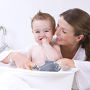 Kendyy Baby Bath Toys, Dolphin Animal Bathtub Toy with Music & Light Induction Sprinkler Automatic Spray Water for Infants Toddlers Kids Boys & Girls,Pool Bathroom Shower Toy Best Gift(Gray)