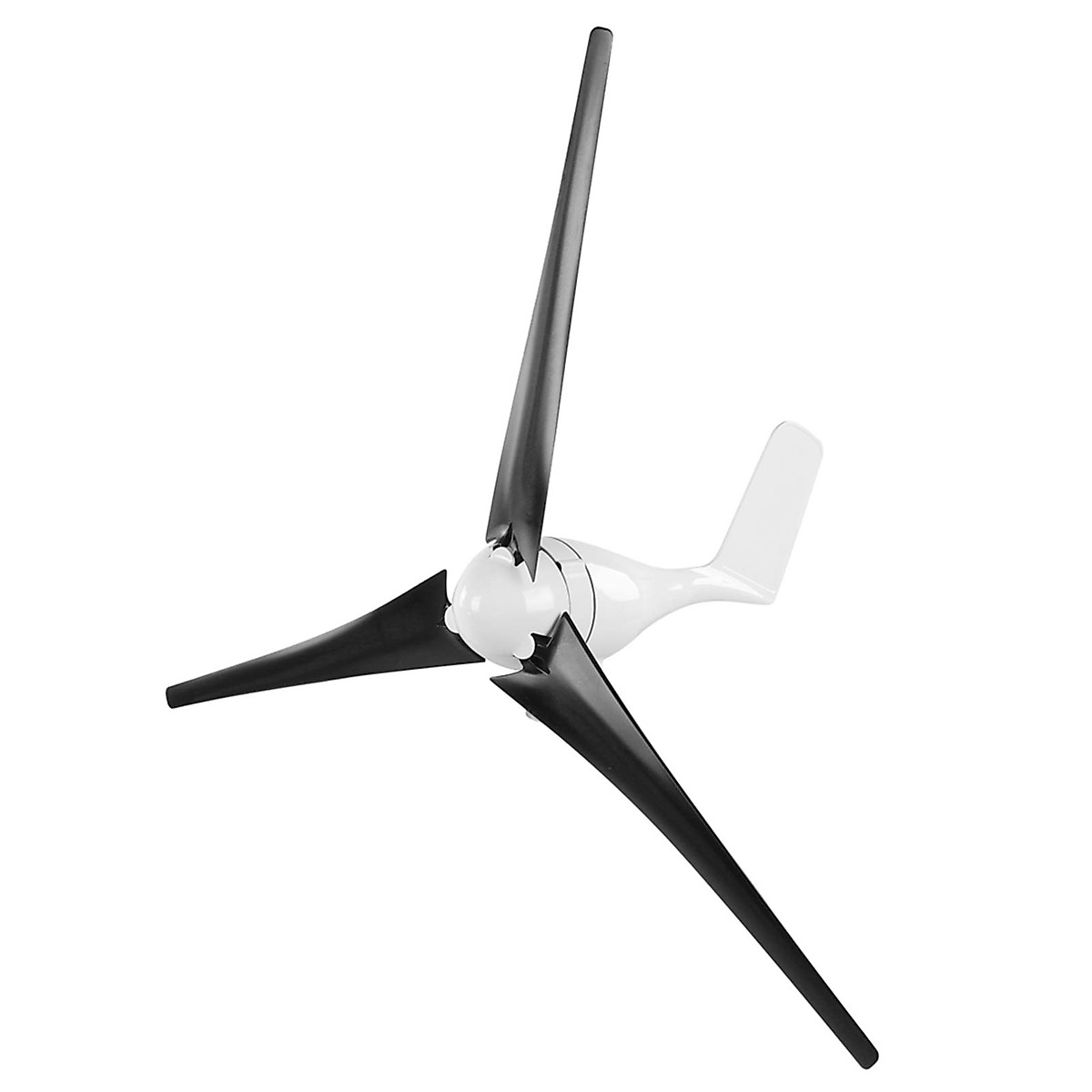 1200W Small Wind Generator Turbines Kit 3 Blades Generator Power Parts Turbines Kit for Marine Home Charging(Black 48V)