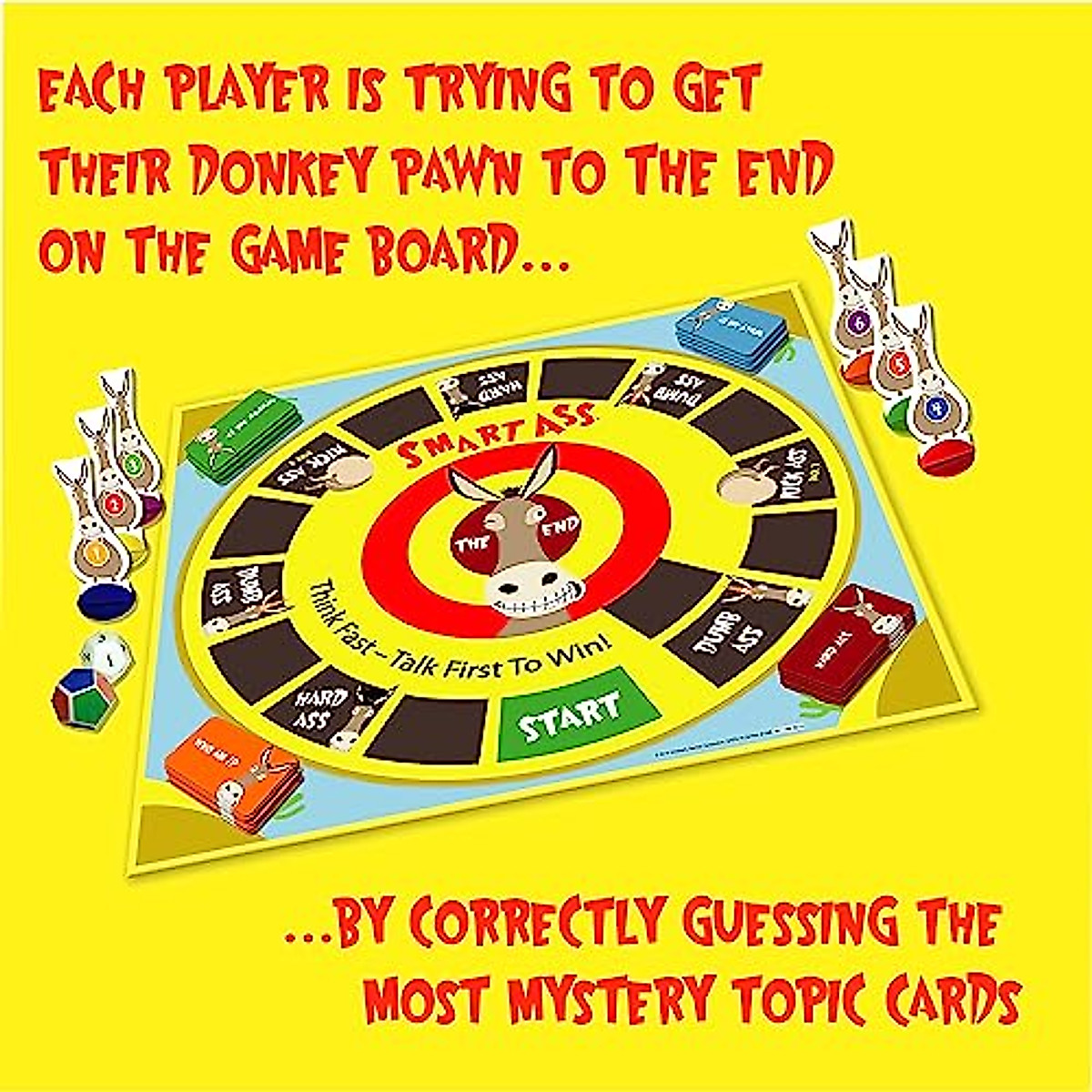 University Games | Smart Ass Trivia The Ultimate Who, What, Where Party Game for Families and Adults Ages 12 and Up and 2 to 6 Players