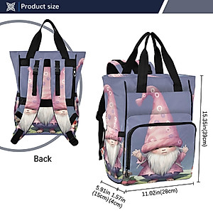 xigua Cute Gnomes Diaper Bag Backpack Multi Function Baby Changing Bags Waterproof Large Capacity Travel Back Pack for Mom Dad