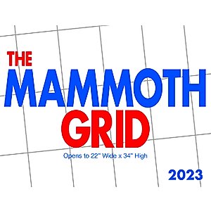 2023 Mammoth Grid Large Format Wall Calendar