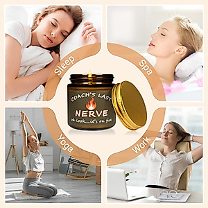 Coach Gifts Thank You Gifts for Coach Best Coach Gifts for Men Women Coach's Last Nerve Candle Gifts for Baseball Coach Softball Basketball Soccer Volleyball Tennis Rugby Swim Perfect Coach Present