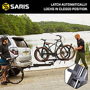 Swing Away Hitch Adapter by Saris | 2" Receiver, 250 lb Capacity | Easy Access & Foldable | Black Alloy Steel | Made in The USA