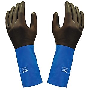 D SUPER REMOVER SINCE 1979 Neoprene, Chemical Resistant Gloves, Industrial Strength, Stripping and Painting Gloves, Durable & Reusable with Anti-Slip Grip - 1 Pair (Medium)