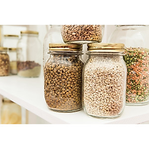 Bormioli Rocco Quattro Stagioni 33.75 oz. Canning Jar Set of 3, Gift Boxed