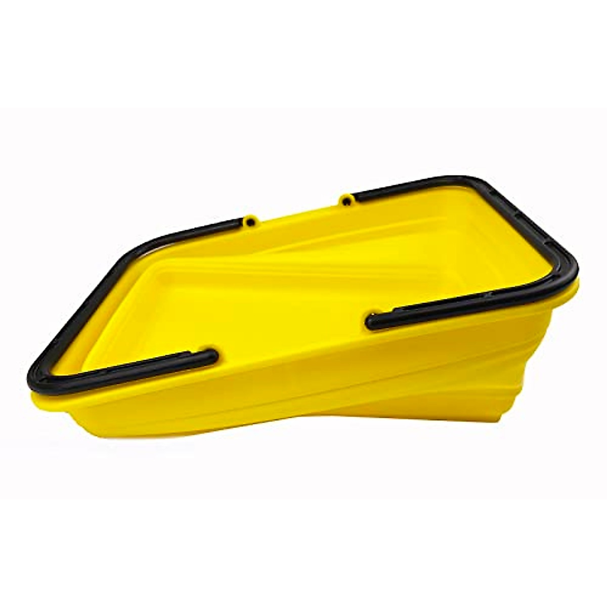 SAMMART 8L (2.1 Gallon) Collapsible Basket with Handle - Portable Outdoor Picnic Basket / Crater - Foldable Shopping Bag (Golden Yellow+Mandrain Red+Rose Pink (Set of 3))