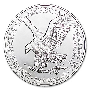 2024-1 oz American Silver Eagle Coin Brilliant Uncirculated with Certificate of Authenticity $1 Seller BU