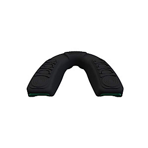 COOLLO SPORTS Boil and Bite Mouth Guard (Youth & Adult) DA Custom Fit Sport Mouthpiece for Football, Hockey, Rugby, Lacrosse, Boxing, MMA (Free Case Included!) (Mint Green & Black, Ages 10 & below)