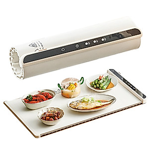 Electric Warming Tray - Adjustable 3 Temperature Full Surface Heating, Premium Silicone Nano-Material Versatile Food Warmer for Gatherings,Parties,Daily Use