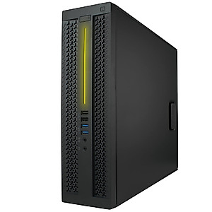 Periphio Iris Gaming PC Desktop Computer w/RGB Lighting | Intel Core i5-4690 3.9Ghz Turbo | GT 730 (2GB) | 8GB RAM | 500GB SSD | WiFi + Bluetooth | Windows 10 (Renewed)