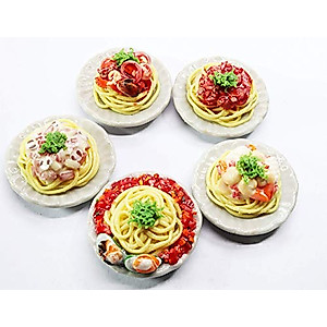 ThaiHonest Mixed 5 Assorted Spaghetti Dollhouse Miniature Food,Tiny Food
