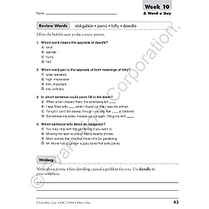 A Word a Day, Grade 4 Teacher Edition