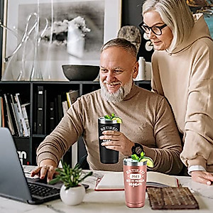 Gtmileo 2023 Retirement Gifts for Men, Retired 2023 Not My Problem Stainless Steel Insulated Travel Tumbler, Retirement Gifts for Men Him Coworkers Office Friends Colleague Teacher Dad(20oz, Black)