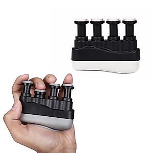 5 Pounds Piano Hand Grip Finger Trainer Black Adjustable Finger Power Device Training Grip Strengthener Hand Exerciser for Adult