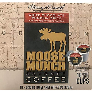 Moose Munch Gourmet Coffee 18 Pods - White Chocolate Pumpkin Spice