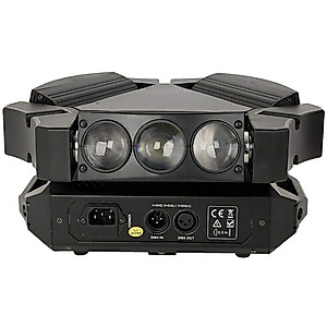 Dj Lights Rainbow Disco Light, 9x3W RGB LED Moving Head Dj Light Stand, Professional Disco Lights Dj Rave Light Rotating Party Lights Dj Dance Floor Lights Sound Activated Spider Beam Light