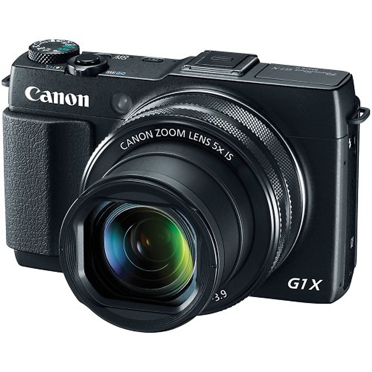 Canon PowerShot G1 X Mark II Digital Camera (9167B001), 64GB Memory Card, 2 x NB13L Battery, Charger, Card Reader, LED Light, Corel Photo Software, HDMI Cable, Case, Flex Tripod + More (Renewed)