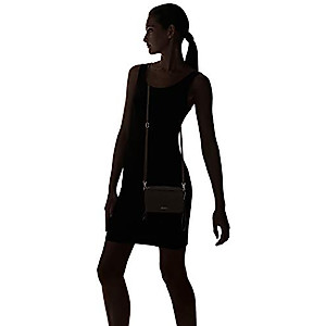 Vera Bradley Women's Microfiber All in One Crossbody Purse With RFID Protection, True Black, One Size