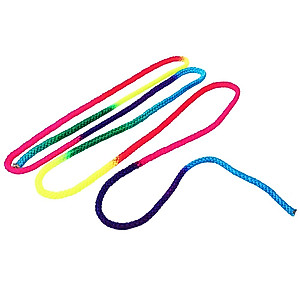 Alomejor Gymnastics Rope Rainbow Color Rhythmic Gymnastics Rope Solid Competition Arts Training Rope