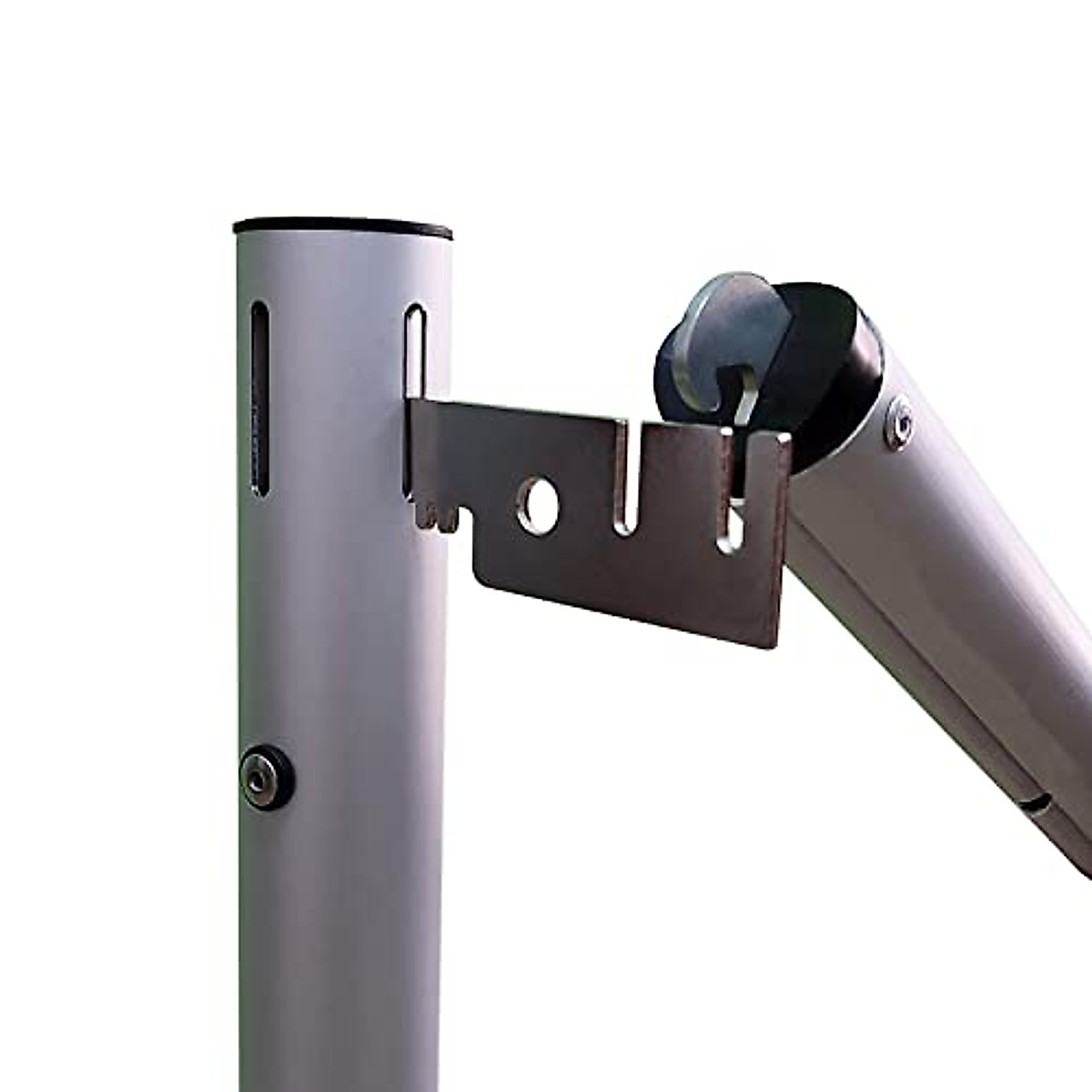 Hecis 9" Double Crossbar Hanger Backdrop Hanger Crossbar Valance Hangers for Pipe and Drape Backdrop Stand Kit(9" Hanger, 2 Pack)