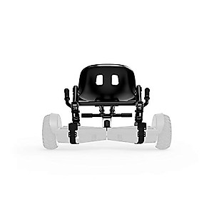 Jetson JetKart 2.0 Universal Hoverboard Attachment, 6" Tire, Bucket Seat, Adjustable Footrest Accommodates Most Heights, Ages 12+, Black, JKAR20-BK