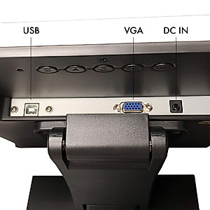 15" Pro Series Capacitive LED Backlit Multi-Touch Monitor, True Flat Seamless Design Touchscreen, Great for Office, POS, Retail, Restaurant, Bar, Gym, Warehouse, NO Driver Required (15 Inch)