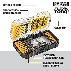 DEWALT Screwdriver Bit Set, Impact Ready, FlexTorq, 40-Piece (DWA2T40IR)