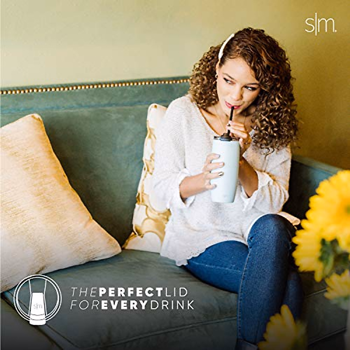 Simple Modern Travel Coffee Mug Tumbler with Flip Lid | Reusable Insulated Stainless Steel Cold Brew Iced Coffee Cup Thermos | Gifts for Women Men Him Her | Voyager Collection | 16oz | Sea Glass Sage