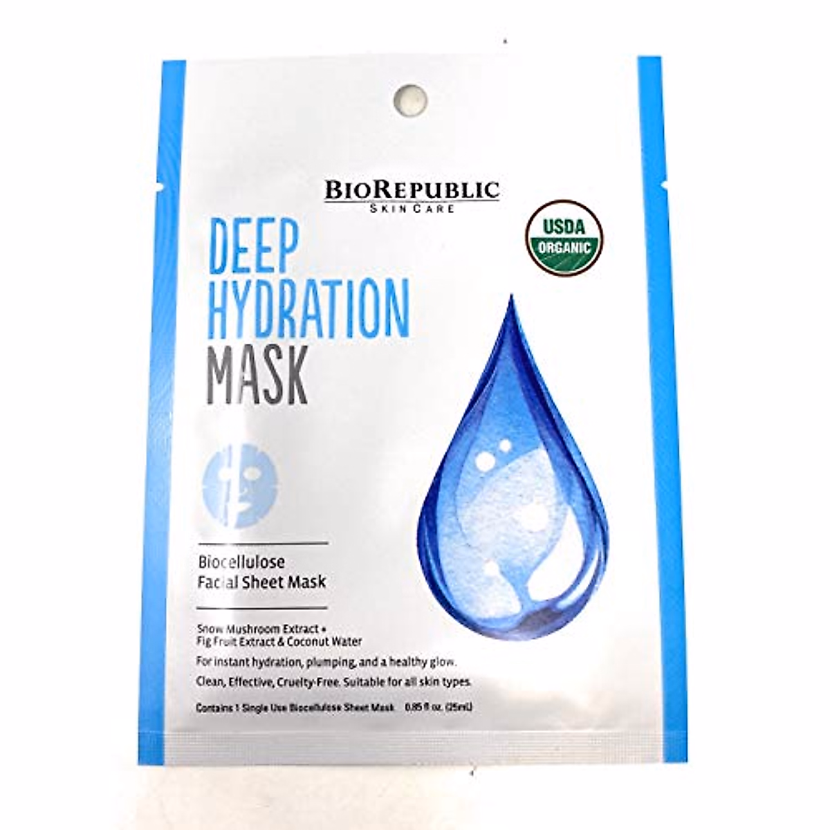 BIOREPUBLIC Deep Hydration Facial Sheet Mask, 1.08 FZ