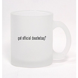 Los Drinkware Hermanos got official douchebag? - Frosted Glass Coffee Mug 10oz