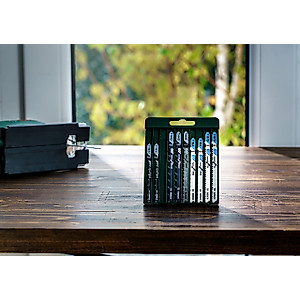 Bosch DIY 10tlg. Stichs盲geblatt-Set Wood and Metal zum S盲gen in Holz und Metall