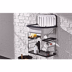 Alape Bucket Sink Wall Mounted Small Service Sink Glazed Steel Utility Sink, With Overflow, Dark Black Trim